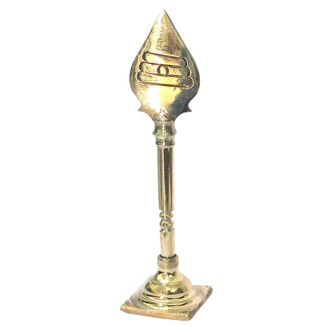 Golden Brass Vel Idol | Murugan Vel Brass | Om Vel Idol For Pooja (Hei ...