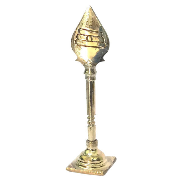 Golden Brass Vel Idol | Murugan Vel Brass | Om Vel Idol For Pooja (Hei ...