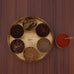 Brass Masala Box for Kitchen | Handmade Golden Spice Storage Box Masal ...