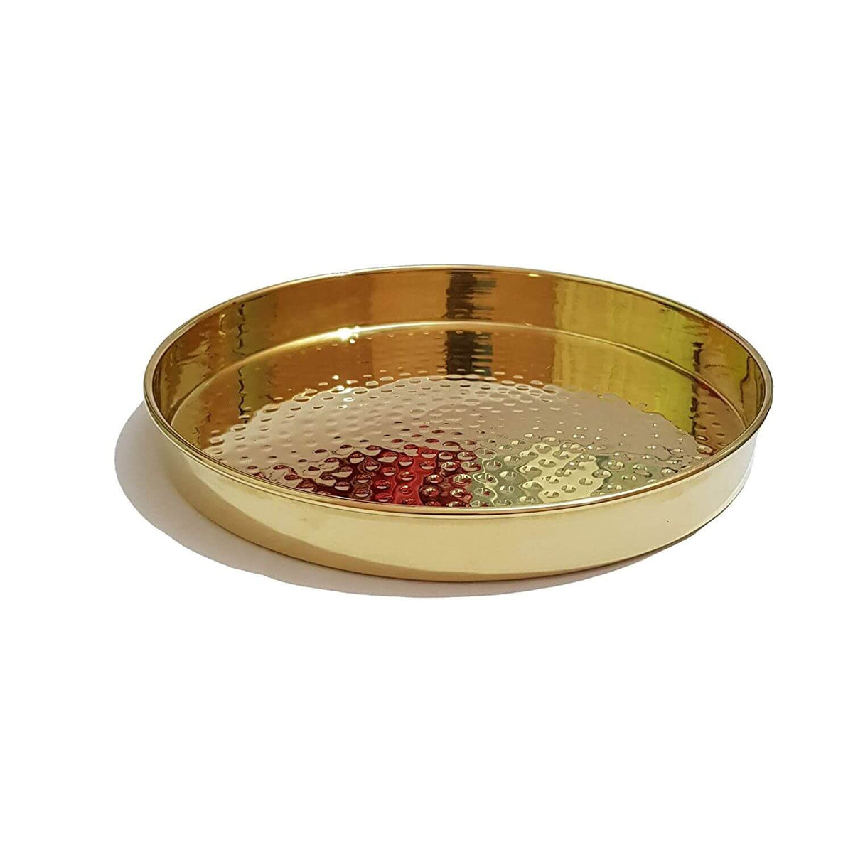 Brass Hammered Design Thamboolam Thattu, Parat, Bartan Platter, Pallem ...