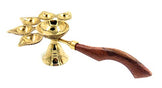 Brass Panch Aarti Diya - Gold Color (4.5 Inch X 9 Inch X 2 Inch ...